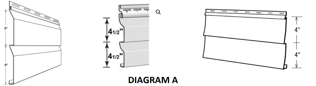 Vinyl Siding Information to easily identify your type of Vinyl Siding